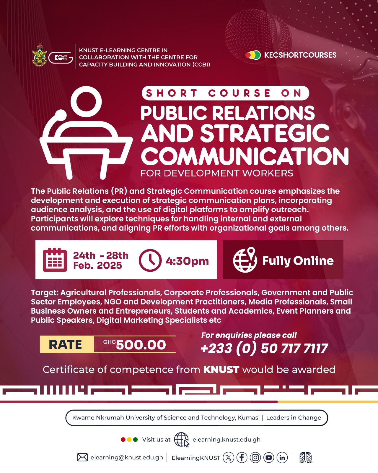 PublicRelations and strategic Communication | Elearning, KNUST